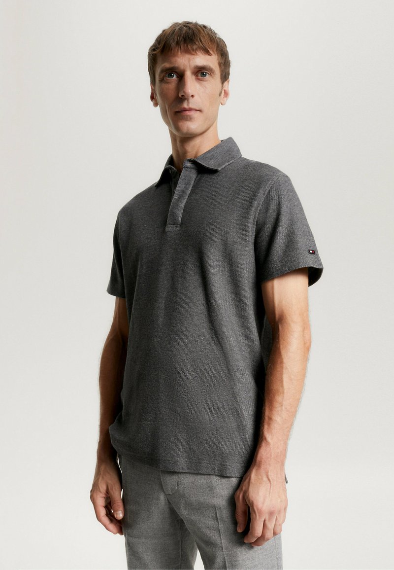 Tommy Hilfiger Poloshirt - medium grey heather/grau - Zalando.at