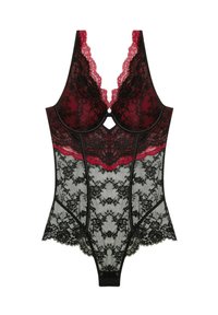 Yamamay ROMANTIC - Body - blackruby floral/schwarz - Zalando.at
