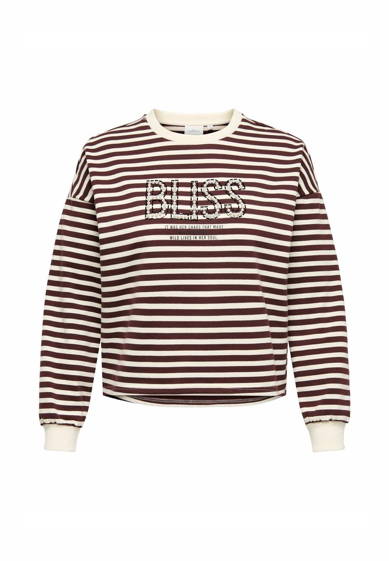 ONLY Carmakoma CARLIZA - Sweater - decadent chocolate/beige - Zalando.be