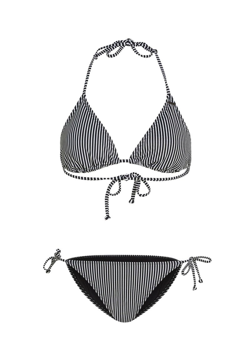 O'Neill ESSENTIALS CAPRI BONDEY SET - Bikini - black micro stripe/black ...