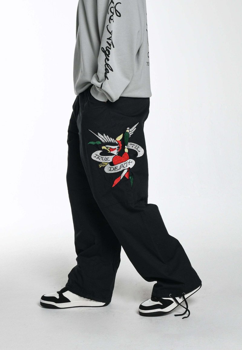 Ed Hardy TRUE-TILL-DEATH-EAGLE TECH - Jogginghose - black/schwarz ...