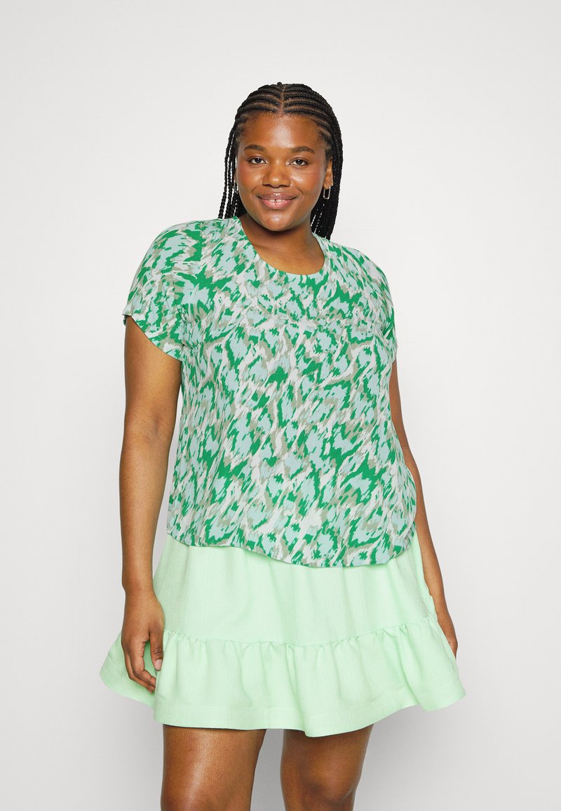 Vero Moda Curve VMMENNY - Bluse - limpet shell/mette/turkis - Zalando.dk