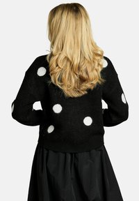 Liberté Essentiel FRO PULLOVER - Jumper - black white dot/black - Zalando