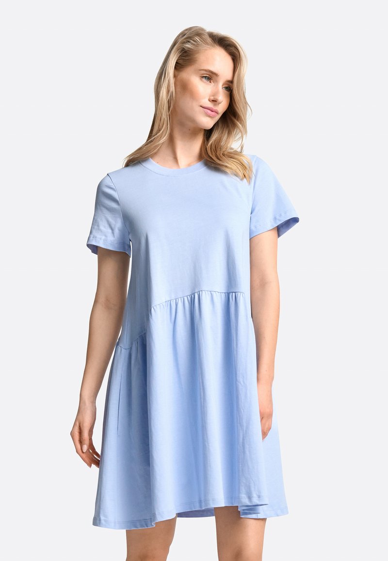 Rich & Royal MINI IN WEITER A-LINIE - Jerseykleid - cotton blue/blau ...