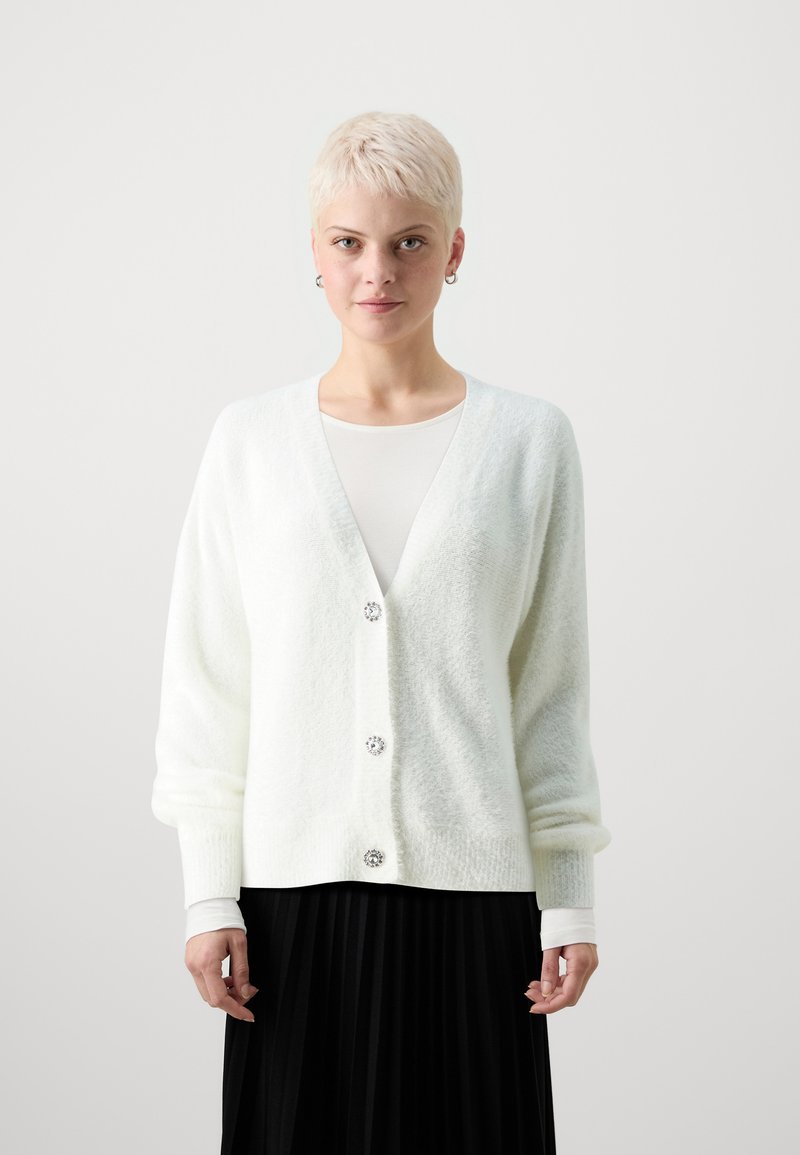 ONLY Petite ONLELLA PIUMO CARDIGAN - Adīta jaka - cloud dancer ...