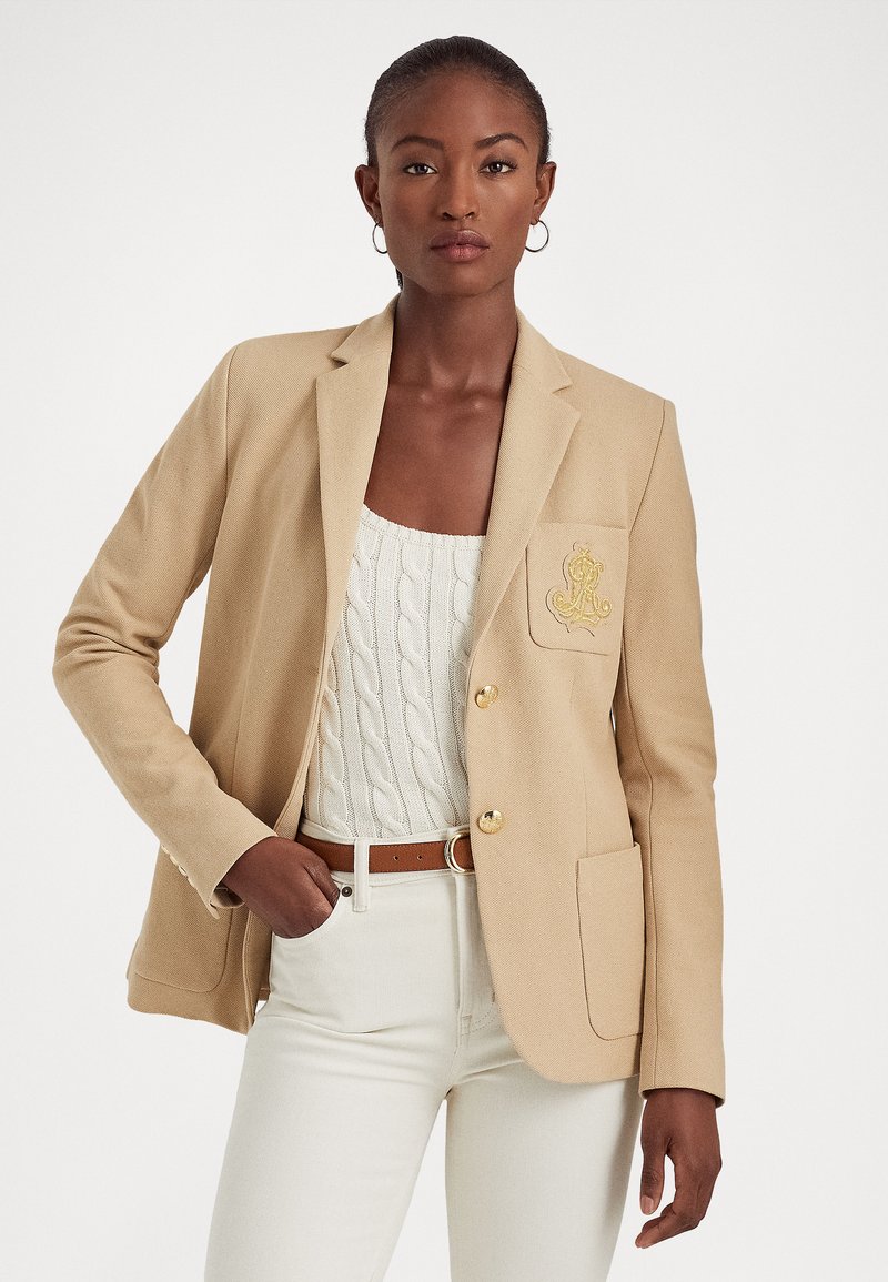Lauren Ralph Lauren ANFISA LINED JACKET - Blazer - birch tan/tan ...
