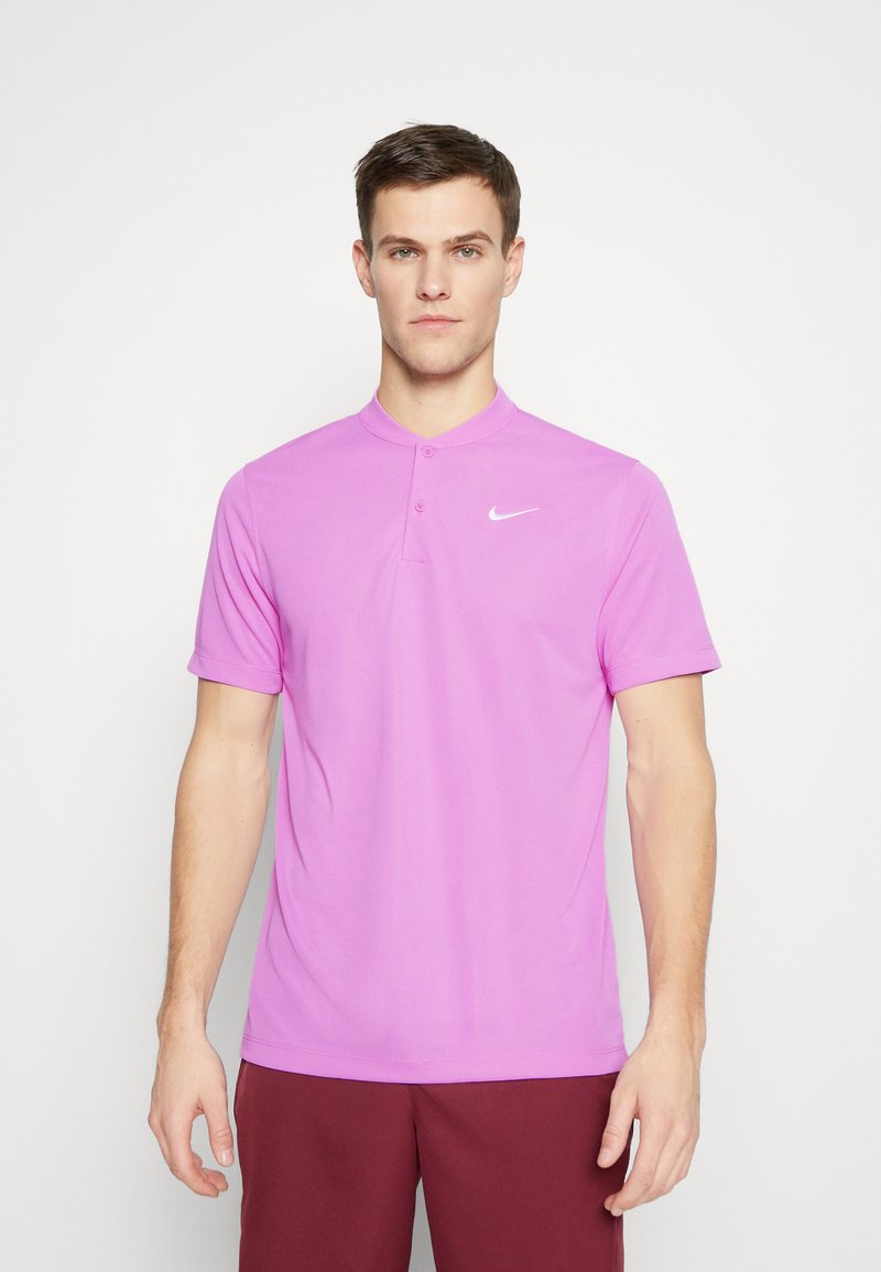 Nike Performance BLADE SOLID - Sport T-shirt - rush fuchsia/white ...