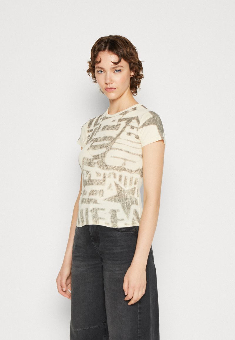 BDG Urban Outfitters PUNK STAMP BABY TEE - T-Shirt print - ecru ...