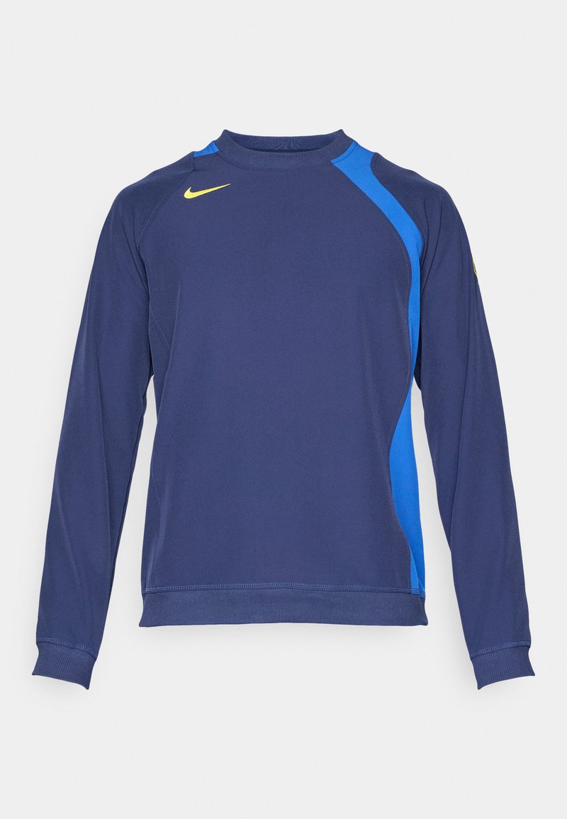 Nike Performance T90 CREW TOP - Long sleeved top - midnight navy/game ...
