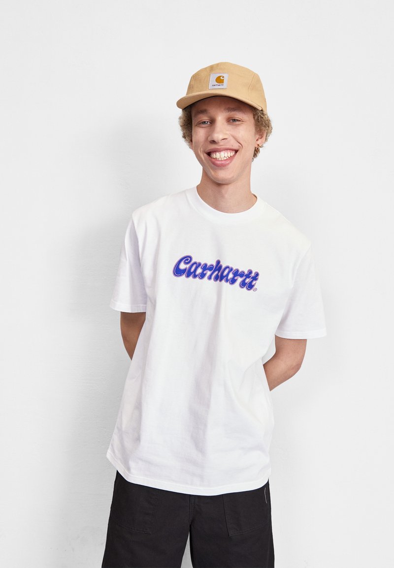 Carhartt WIP LIQUID SCRIPT - Print T-shirt - white - Zalando.co.uk