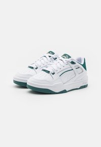 Puma SLIPSTREAM JR UNISEX - Trainers - white/varsity green/white ...