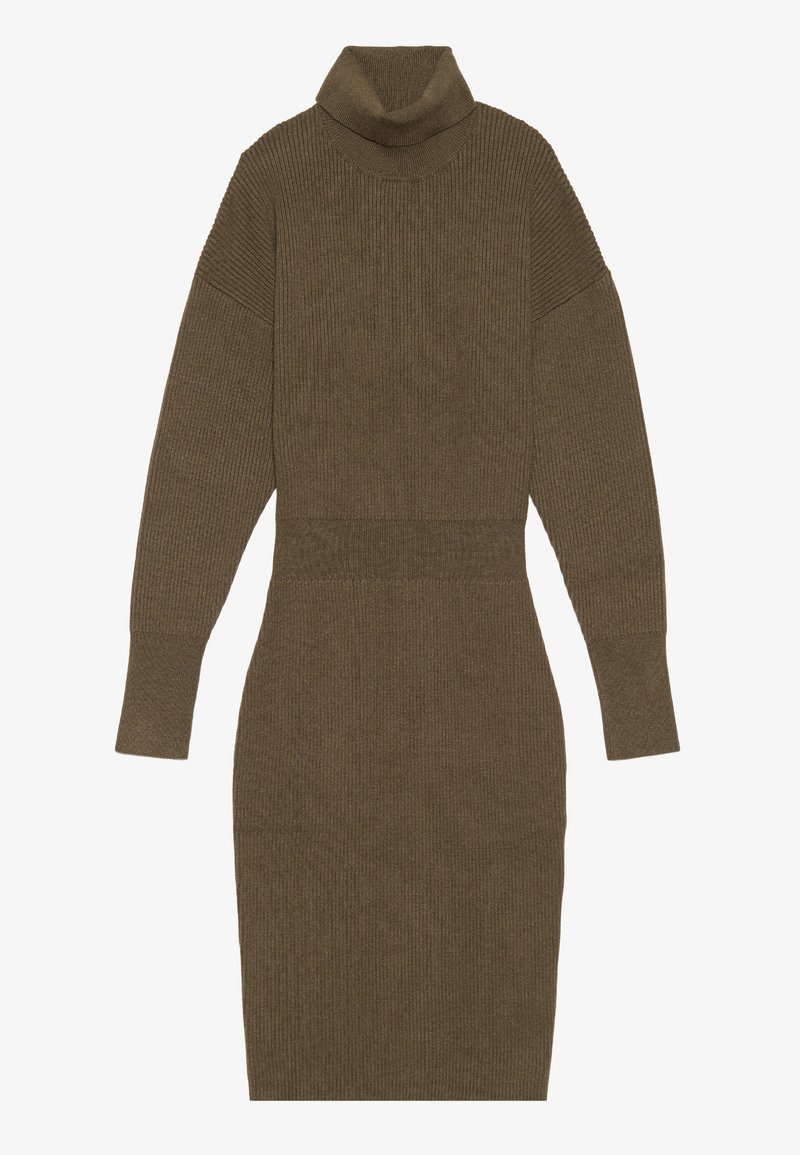 Anna Field Pletené šaty - dark olive/tmavě zelená - Zalando.cz