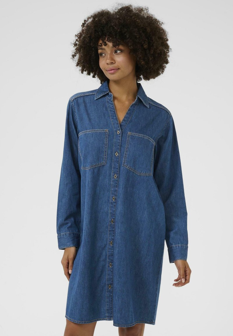 Culture MOLA ARPA - Denim dress - dark blue wash/dark-blue denim - Zalando