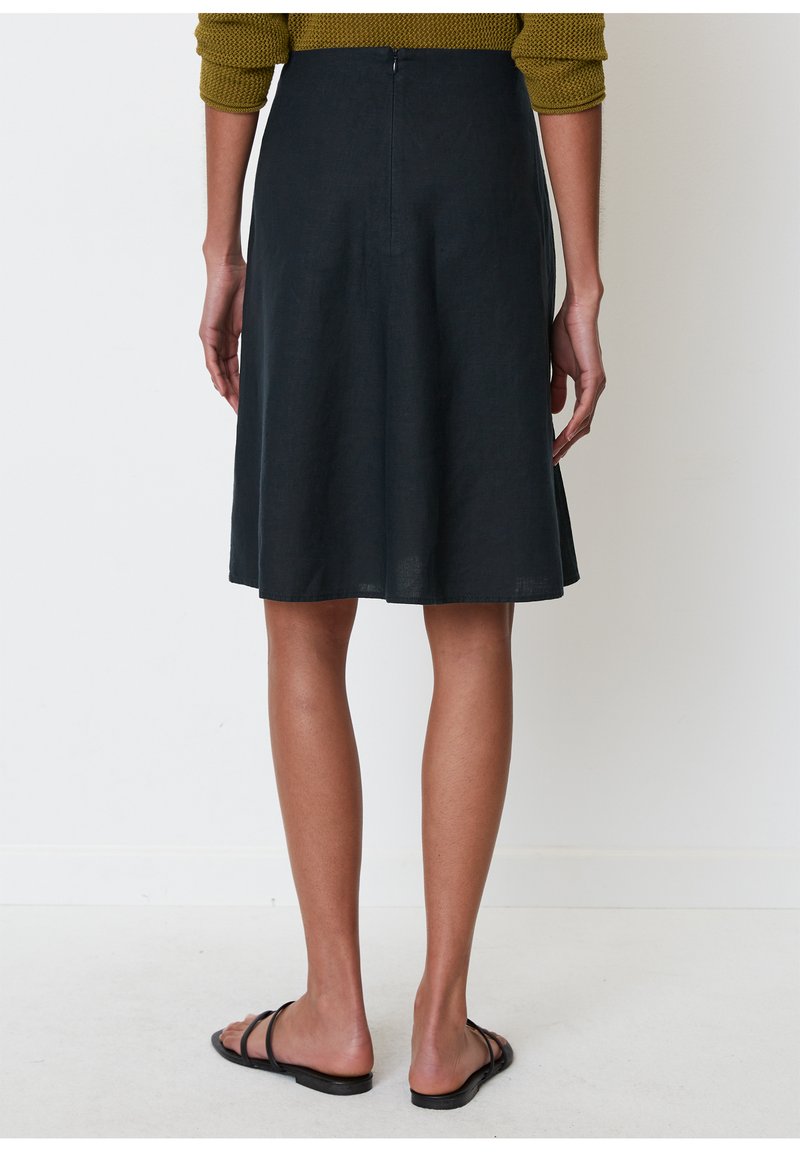 Marc O'Polo FLARED SHAPE KNEE LENGTH - A-Linien-Rock - deep blue sea ...