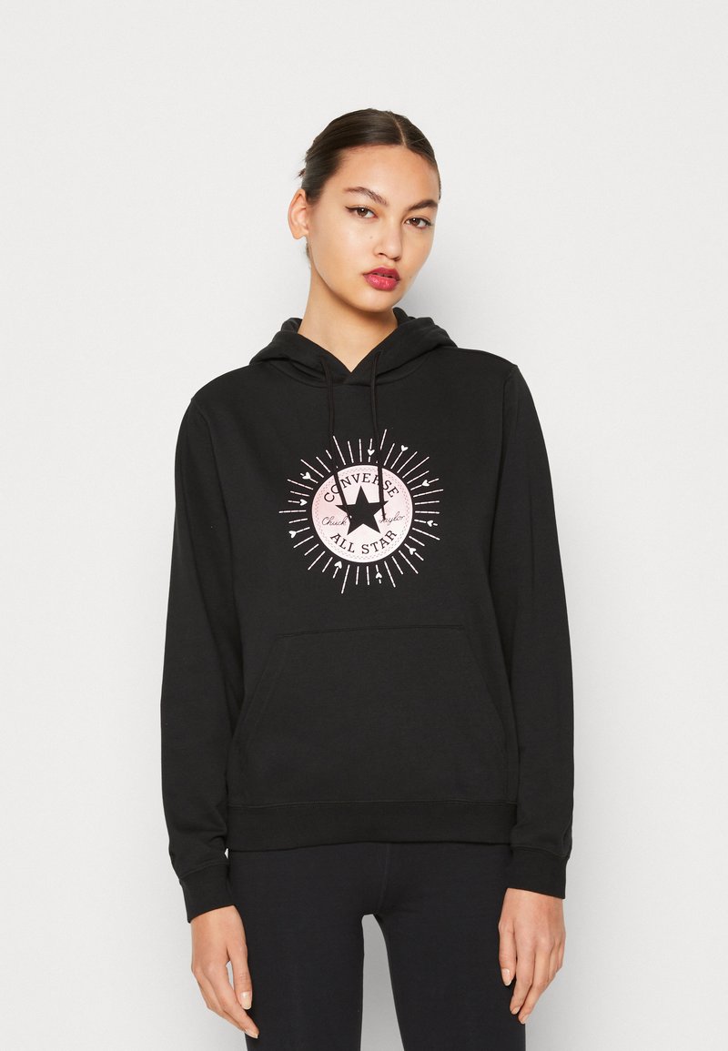 Converse RADIATING LOVE CLASSIC FIT HOODIE - Sudadera - black/negro ...