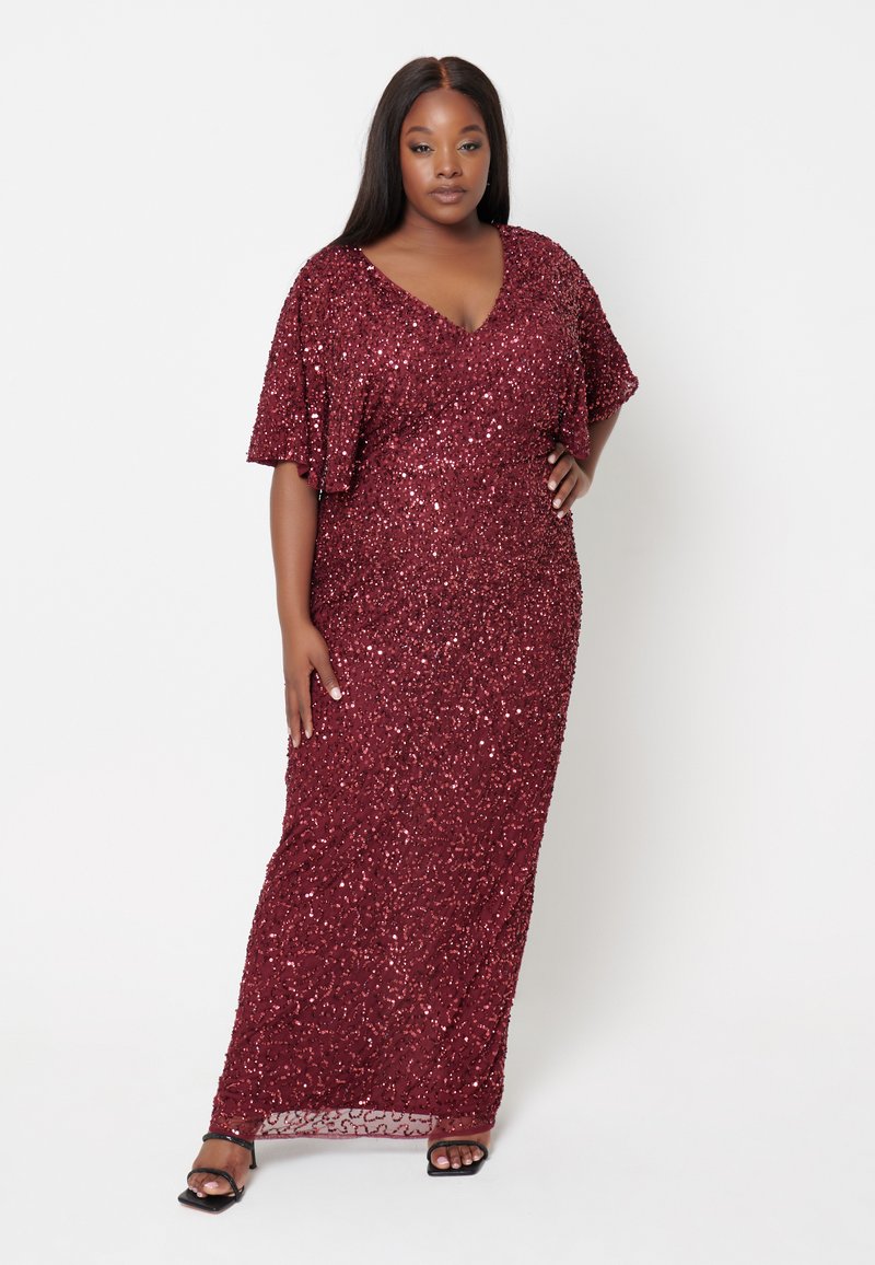 BEAUUT EMBELLISHED SEQUINS - Maxikleid - berry/beere - Zalando.at