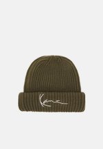 Karl Kani SIGNATURE FISHERMAN BEANIE UNISEX - Bonnet - olive/kaki ...