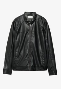 Pier One Imitatieleren jas - black/zwart - Zalando.nl