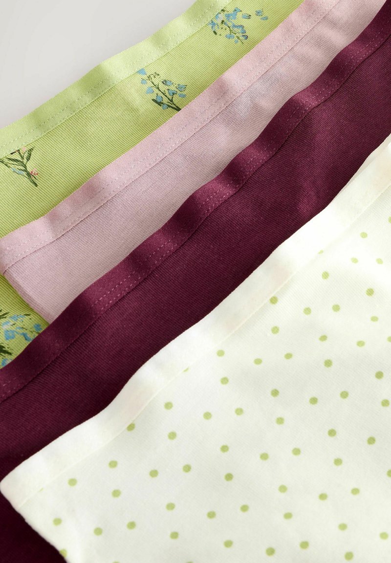 Next 4 PACK - Slip - green floral print berry/vert - ZALANDO