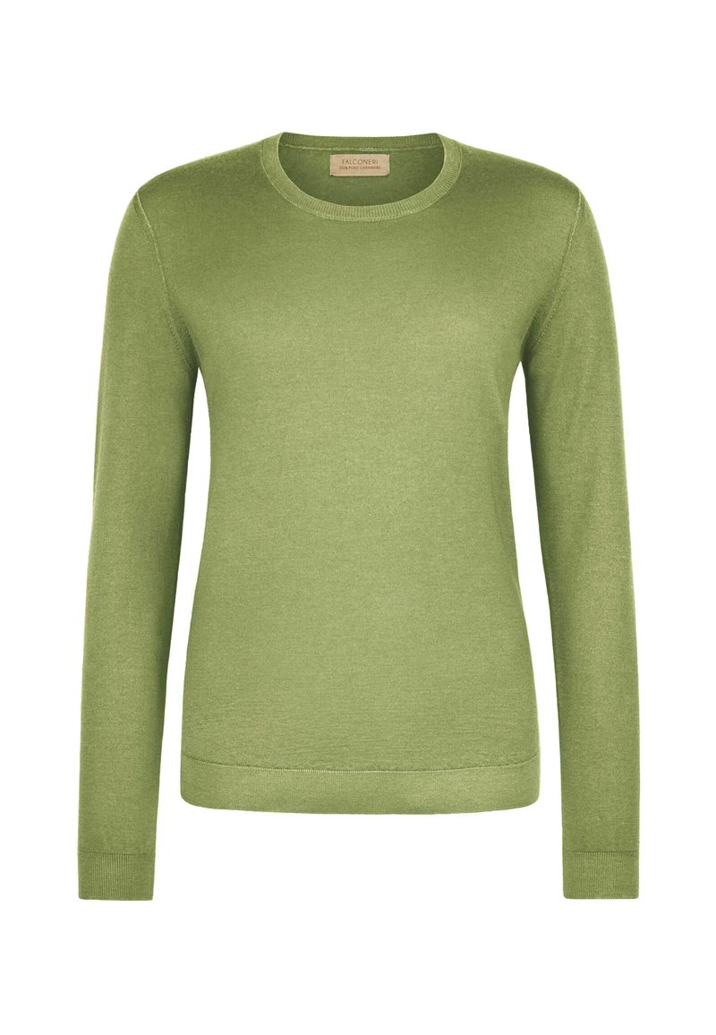 Falconeri ULTRAFINE ROUND-NECK - Jumper - green/evergreen - Zalando