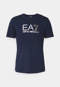 EA7 Emporio Armani Trükipildiga T-särk - blue navy/tumesinine - Zalando.ee