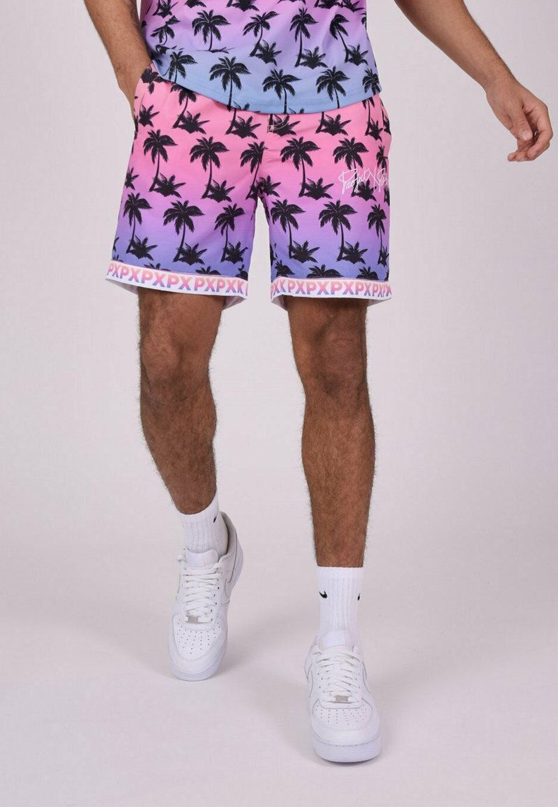 Project X Paris IMPRIMÉ PALMIER DÉGRADÉ - Shorts - violet/malva ...
