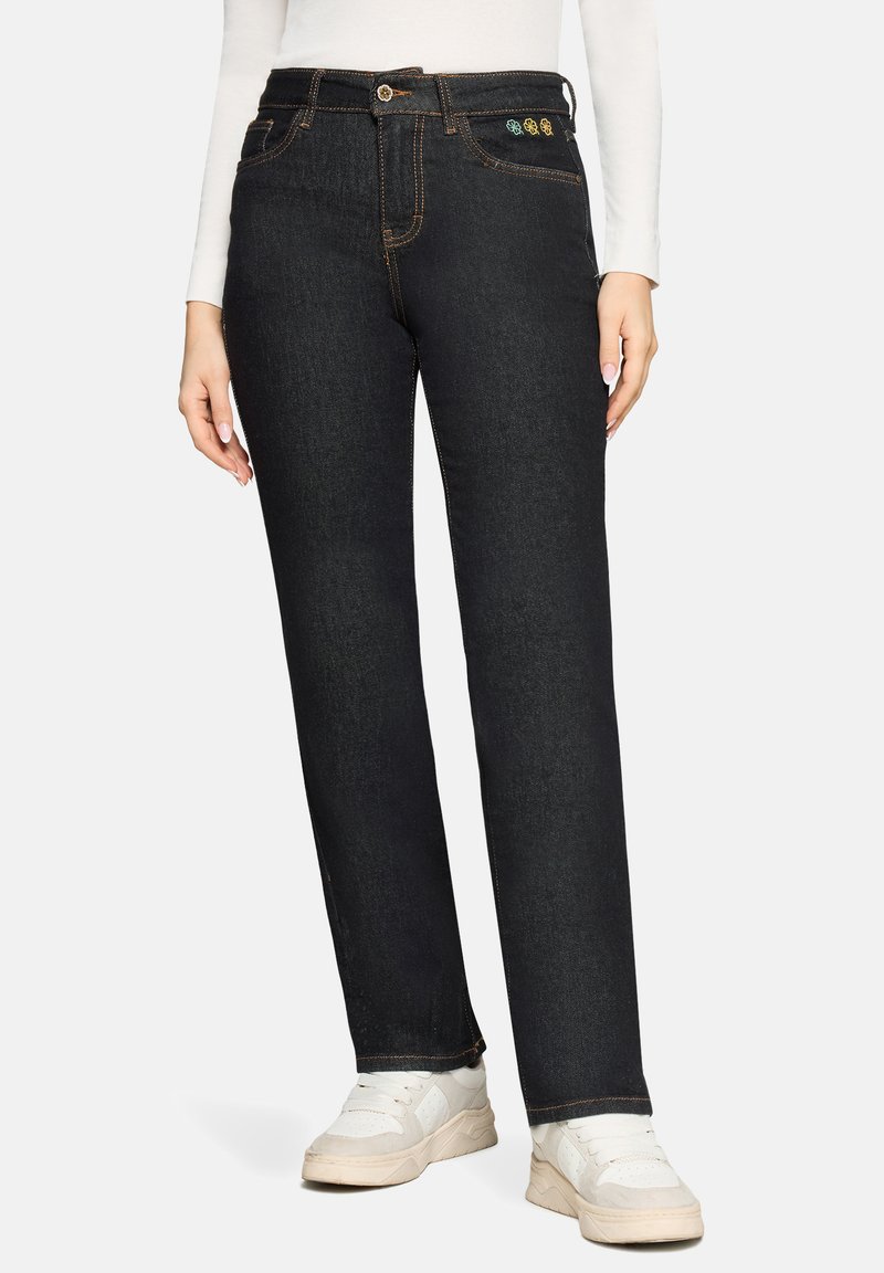 Cartoon MIT STRASS STRETCH - Straight leg jeans - raw denim/blue - Zalando