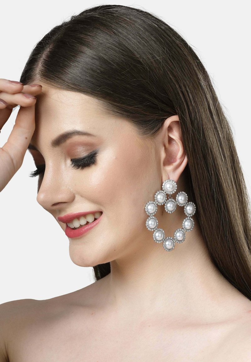 Avant-Garde Paris DIVA COLLECTION HEART SHAPED DROP - Auskari - white ...