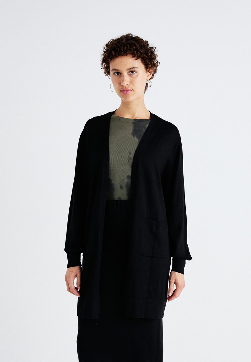 Vero Moda VMSILJE OPEN CARDIGAN - Cardigan - black/svart - Zalando.no