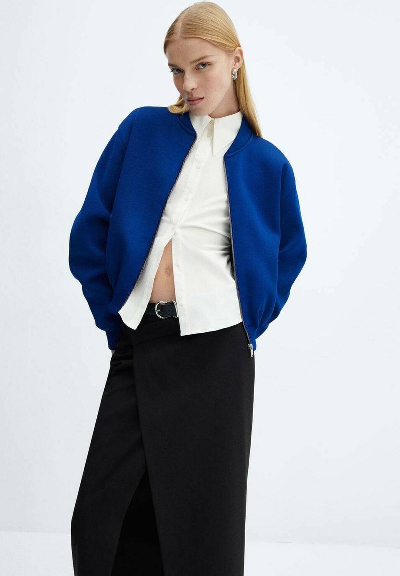Mango BULERIAS - Strickjacke - neon blue/neonblau - Zalando.de