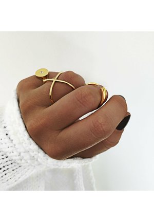 Singularu ANILLO TRIPLE CROSS - Anillo - oro/dorado - Zalando.es