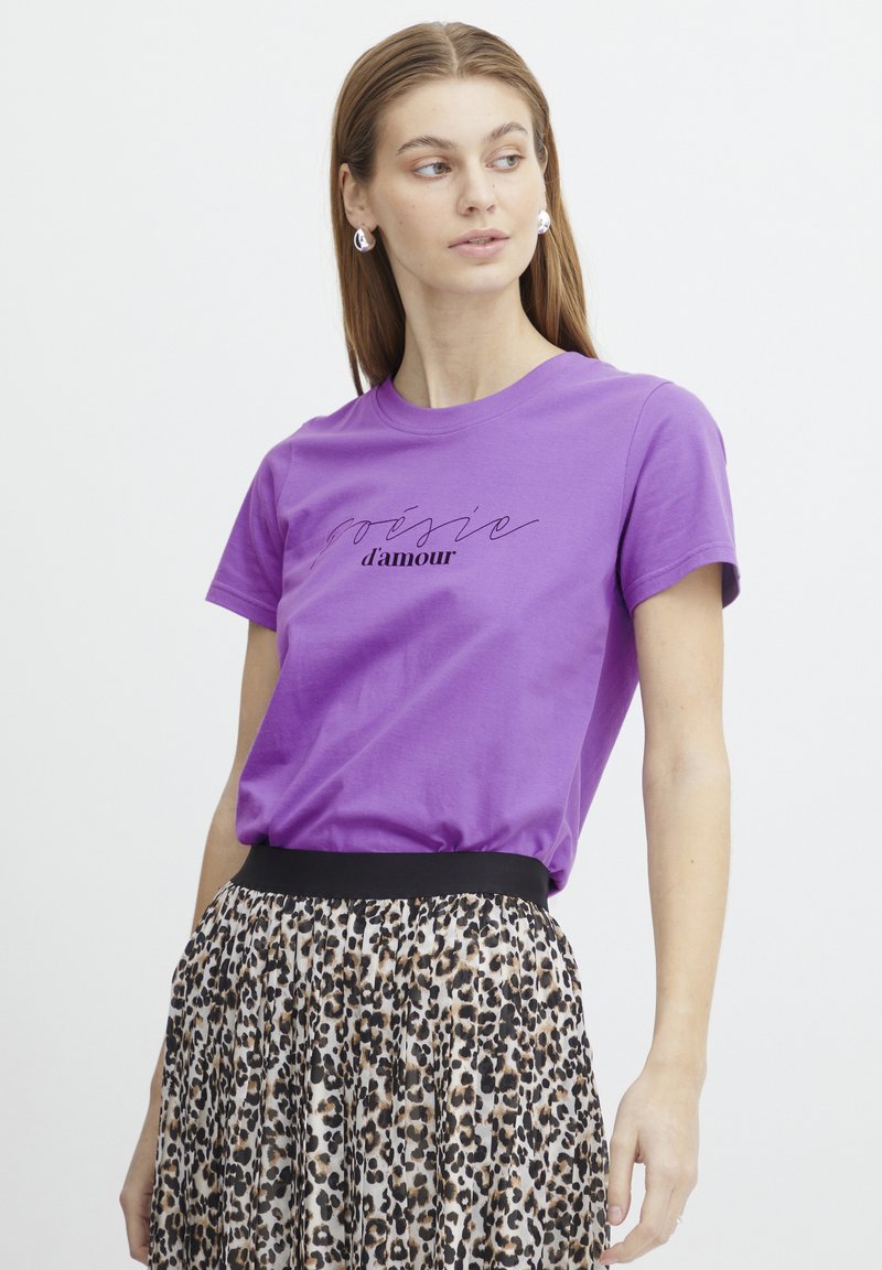 ICHI IHRUNELA SS5 - T-shirts print - chive blossom/lilla - Zalando.dk