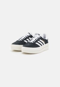 adidas Originals GAZELLE BOLD - Sneakers basse - core black/footwear white/core white/nero ...