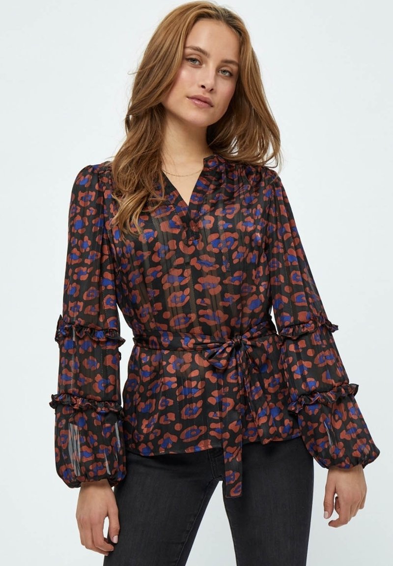Desires WAISTLINE - Bluse - black pr/schwarz - Zalando.at
