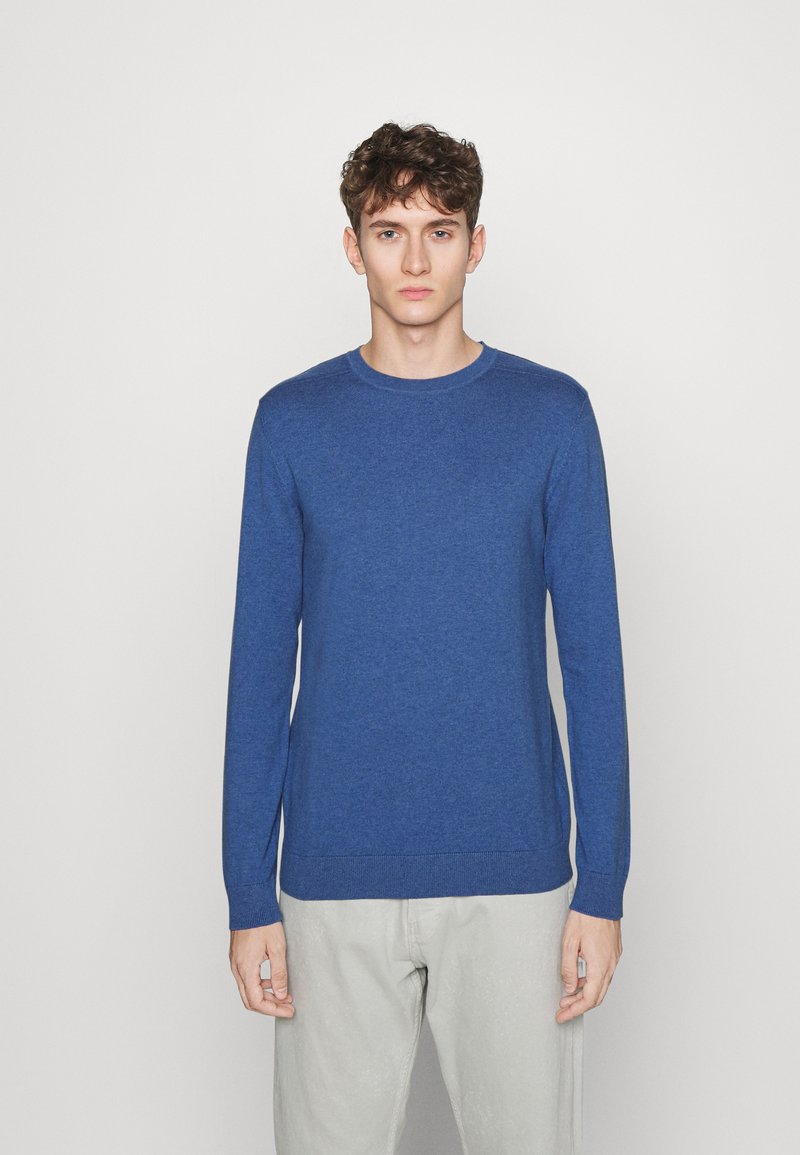 Selected Homme SLHBERG CREW NECK - Strickpullover - true navy ...