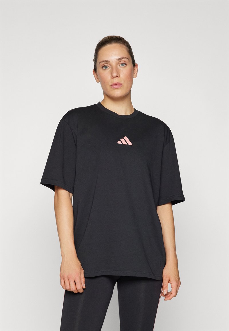 adidas Performance STRENGTH GRAPHIC - Print T-shirt - black - Zalando.co.uk