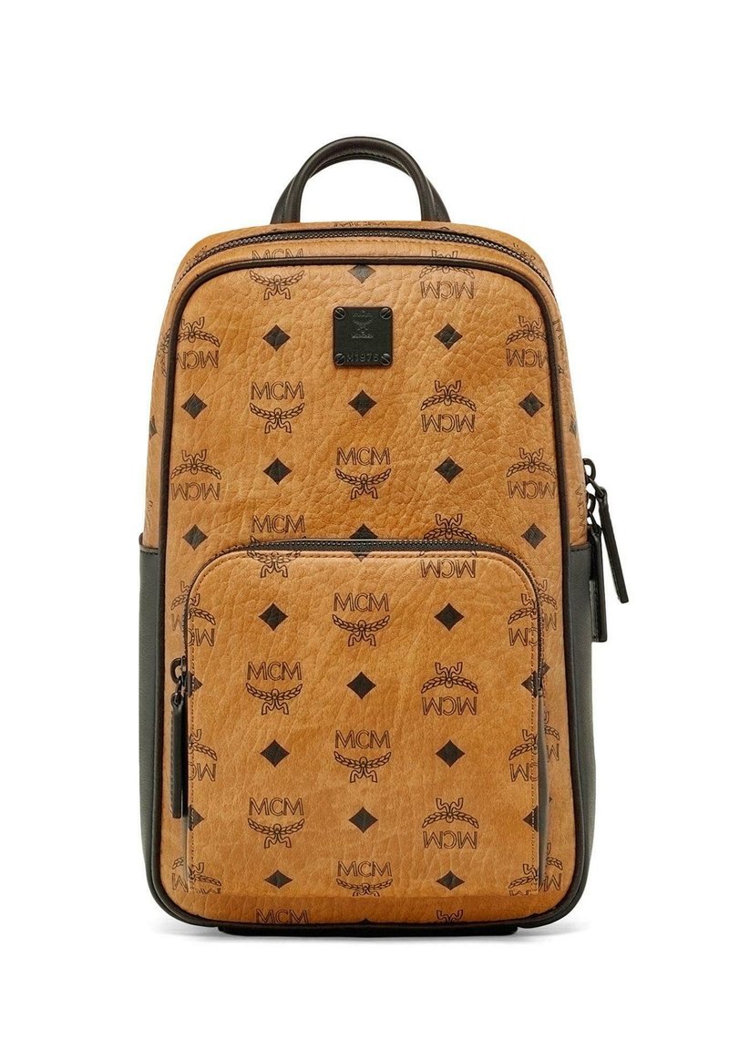 MCM AREN SLING SMALL UNISEX - Across body bag - cognac - Zalando.ie