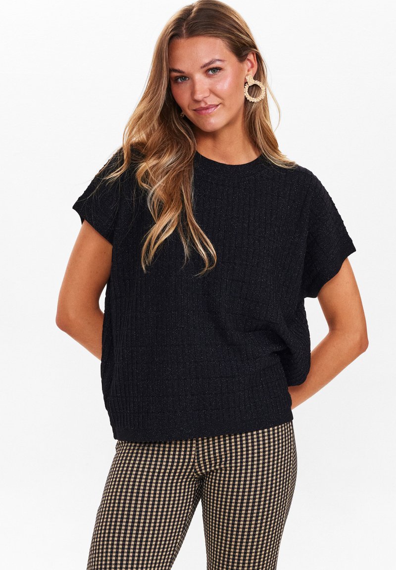 Nümph NUANJA DARLENE - Strickpullover - caviar/schwarz - Zalando.de