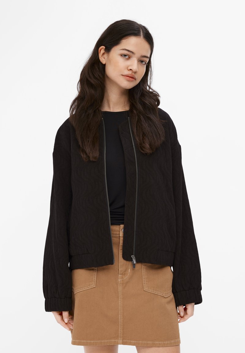 Object OBJAMANDA SHORT JACKET - Bomber Jacket - black - Zalando.ie