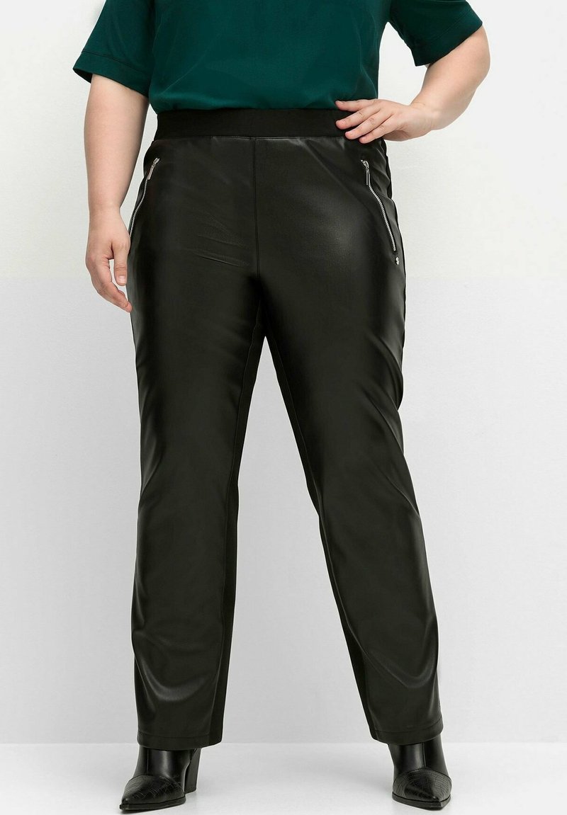 Sheego Trousers - schwarz/black - Zalando.de