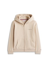 Tommy Hilfiger MINI UNISEX - Zip-up sweatshirt - classic beige/beige ...