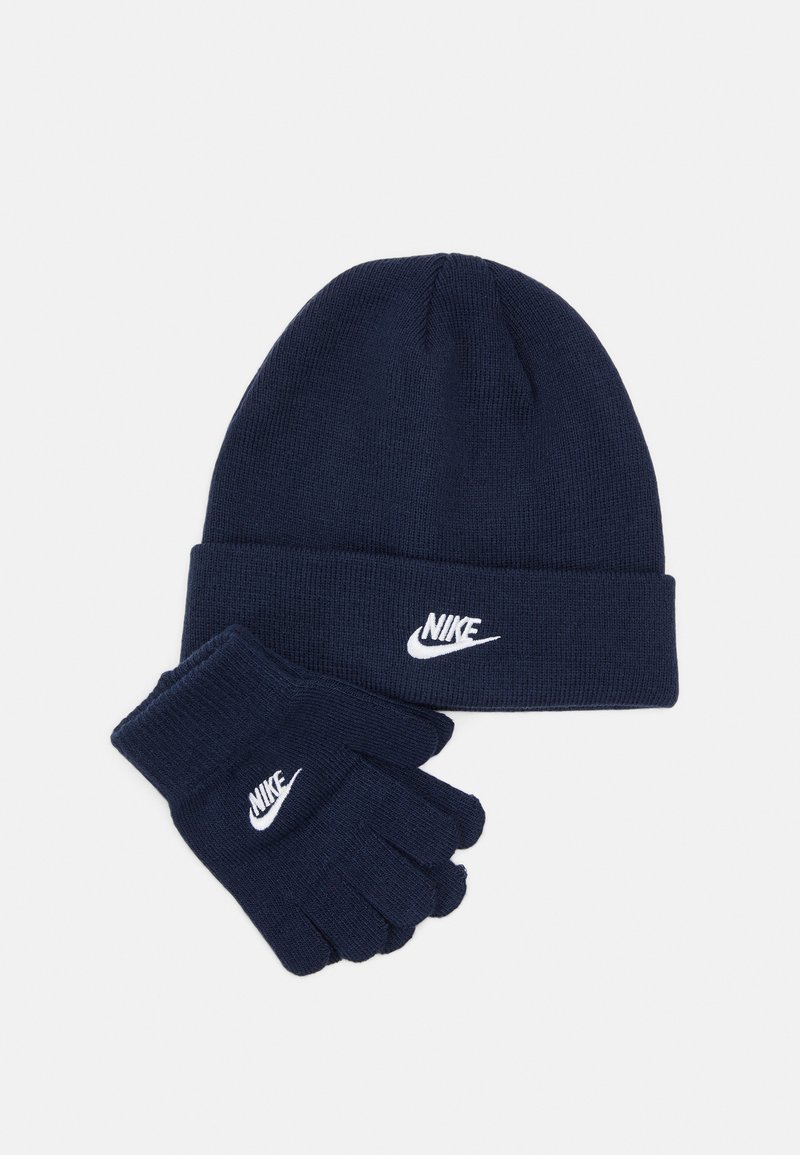 Nike Sportswear CLUB BEANIE GLOVE UNISEX SET - Handschoenen - obsidian/donkerblauw - Zalando.nl