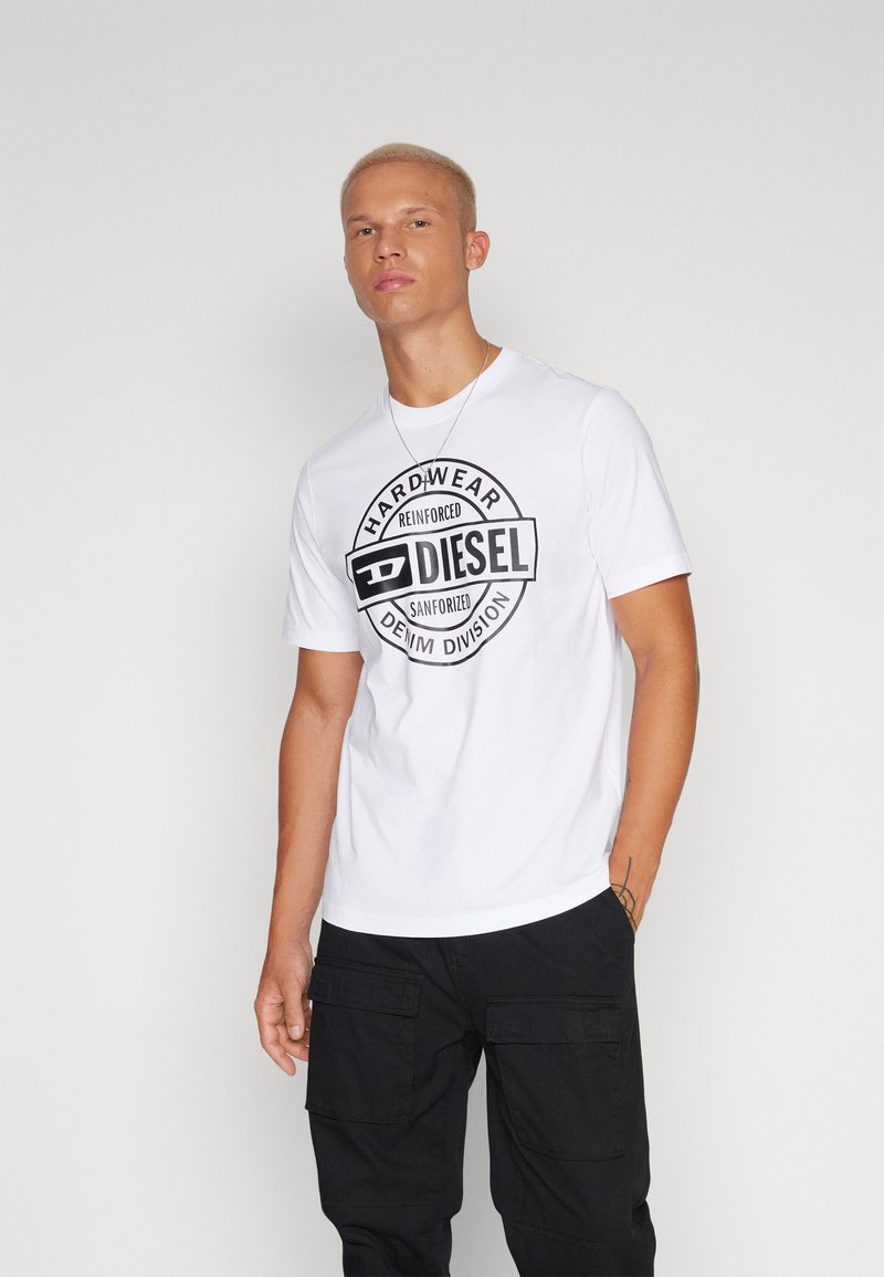 Diesel JUST GENDERLESS UNISEX - T-Shirt print - white/weiß - Zalando.de