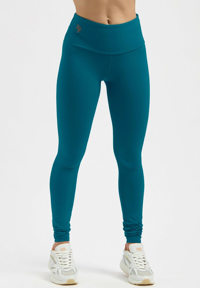 Urban Goddess SATYA - Leggings - Trousers - riverstone/teal - Zalando