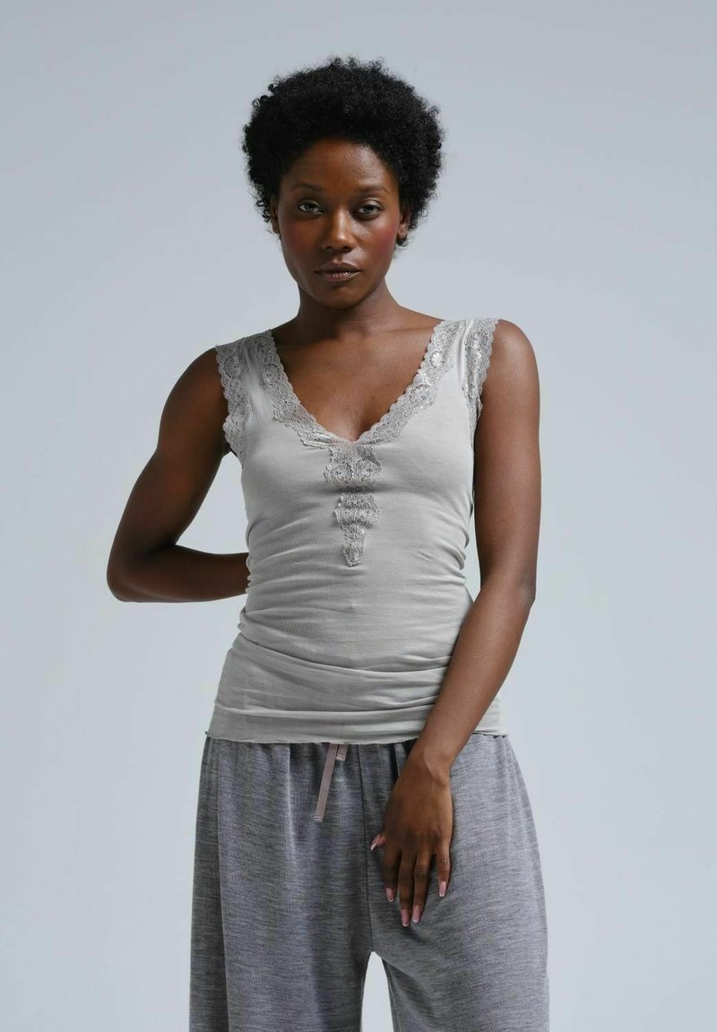 Seamless Basic Top - grey/grau - Zalando.de