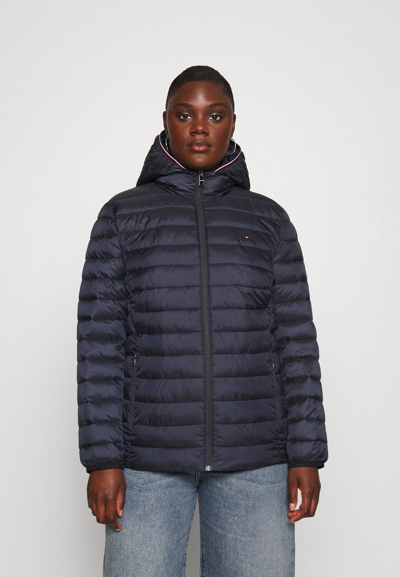 Tommy Hilfiger Curve Padded Stripe Jacket Veste Dhiver Desert Sky