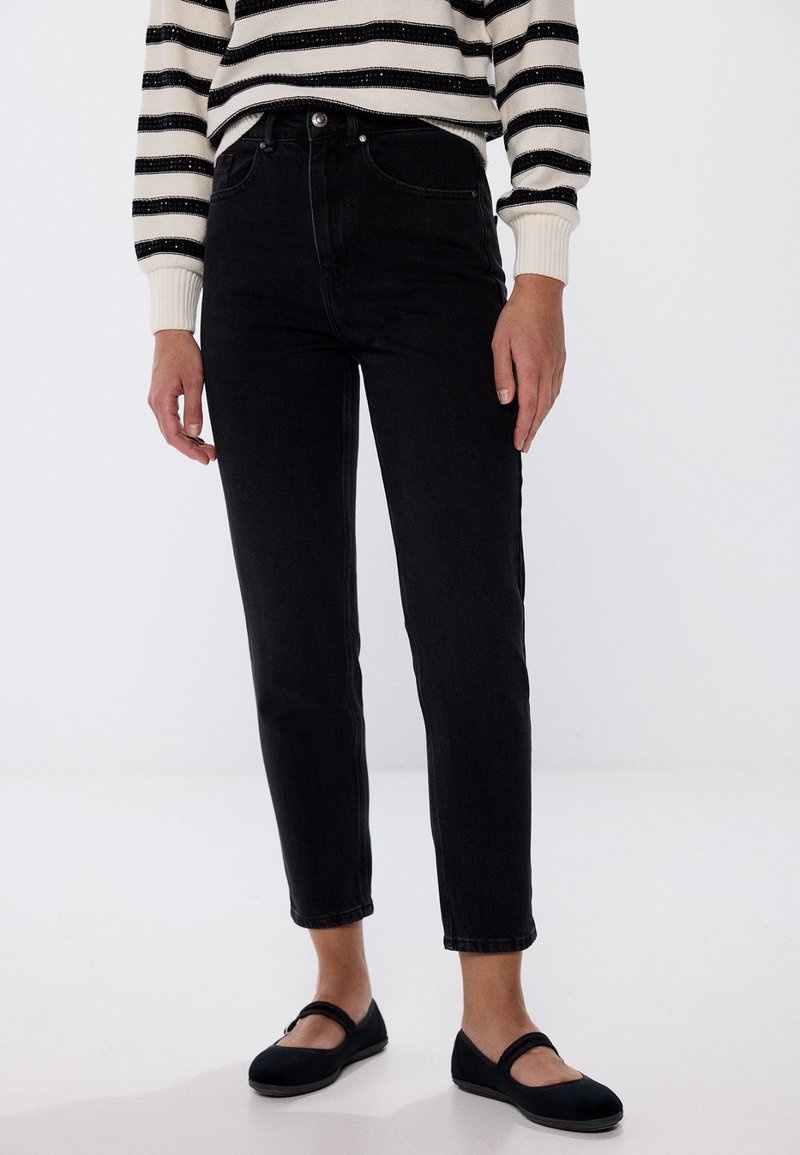 Springfield Jeans Slim Fit - black/schwarz - Zalando.de