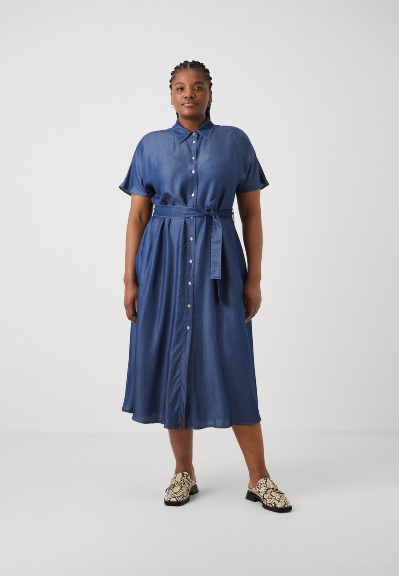 Persona by Marina Rinaldi Denim dress - blu/blue - Zalando.co.uk