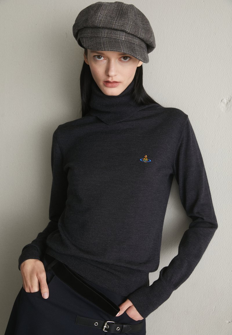 Vivienne Westwood GIULIA HIGH NECK - Jumper - vintage black/black ...