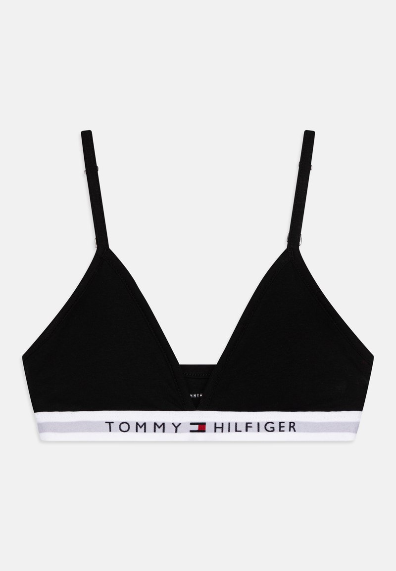 Tommy Hilfiger PADDED TRIANGLE BRA - T-shirt bra - black - Zalando.co.uk